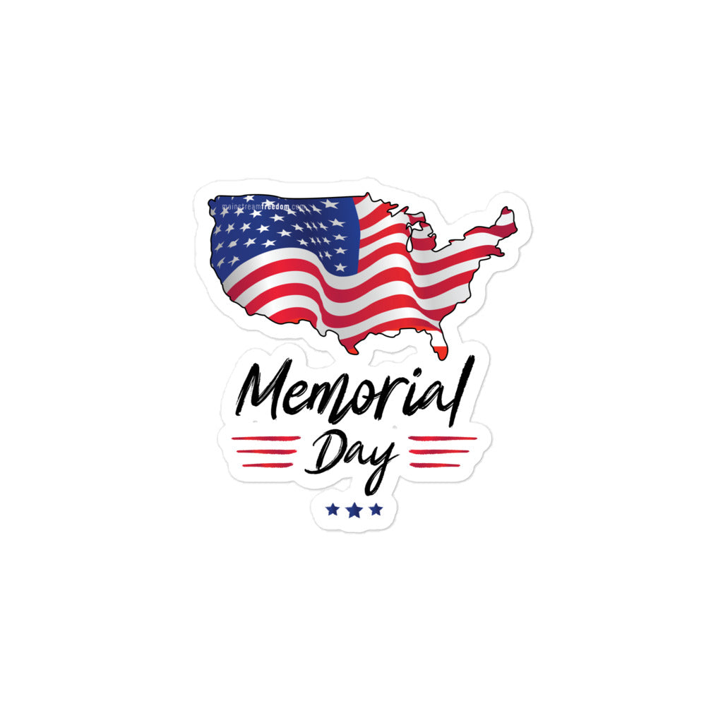 Memorial Day Bubble-free stickers